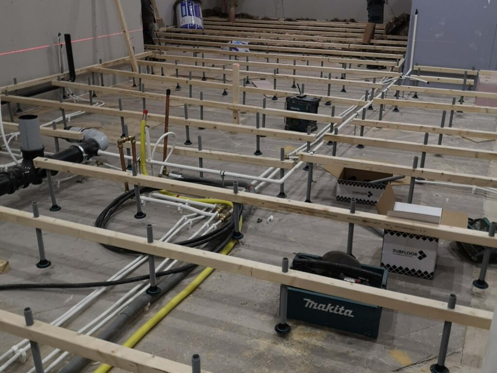 SubFloor Acoustic Raised Floor, Renovating 12 Apartments in Nottingham ...